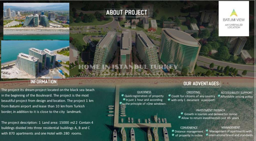 20 Residences with Superb Sea View | Apartments for Sale in Batumi Georgia